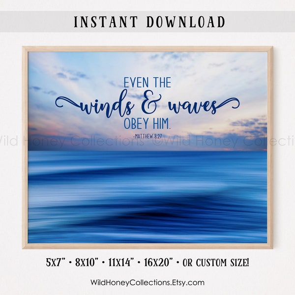 Even the Waves Obey - Etsy