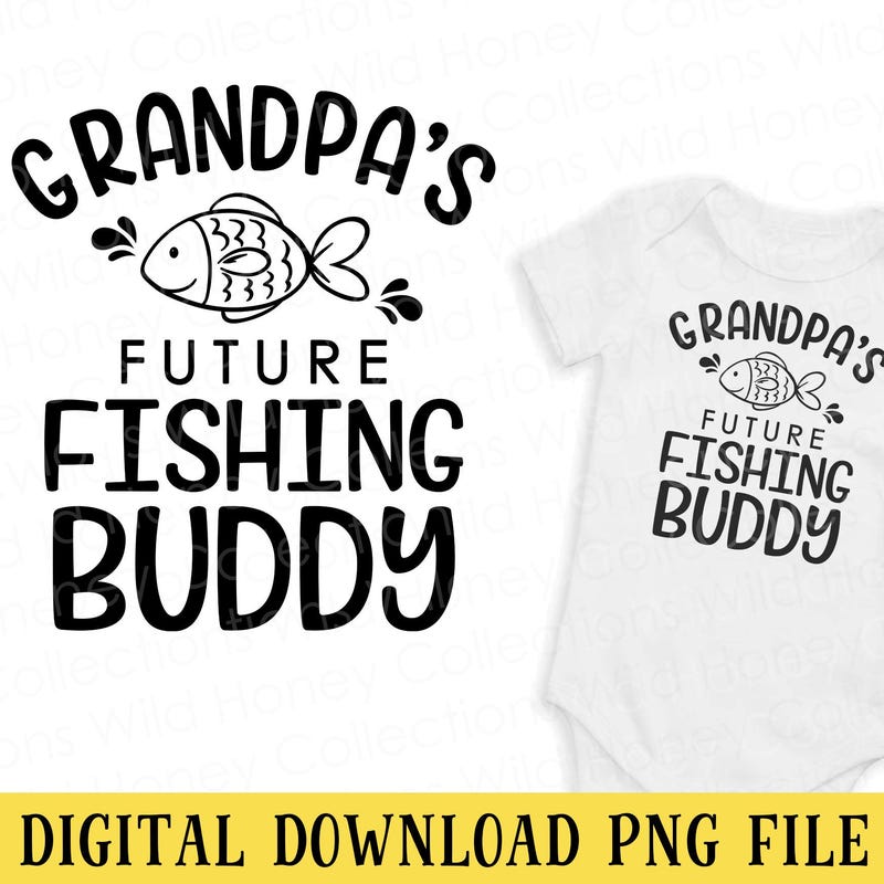 Fishing Baby Grandpa - Etsy