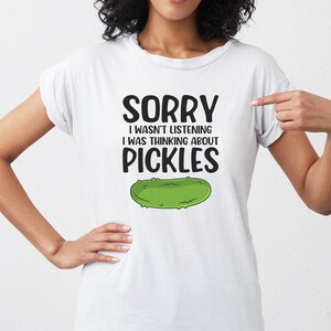 Thinking About Pickles, PNG, Funny Quote, Pickle Lover, Transparent ...
