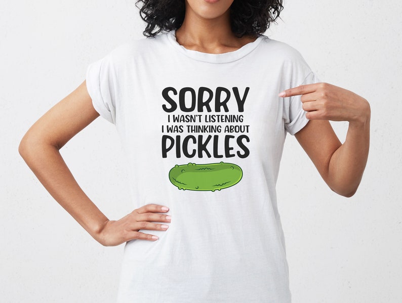 Thinking About Pickles, PNG, Funny Quote, Pickle Lover, Transparent ...