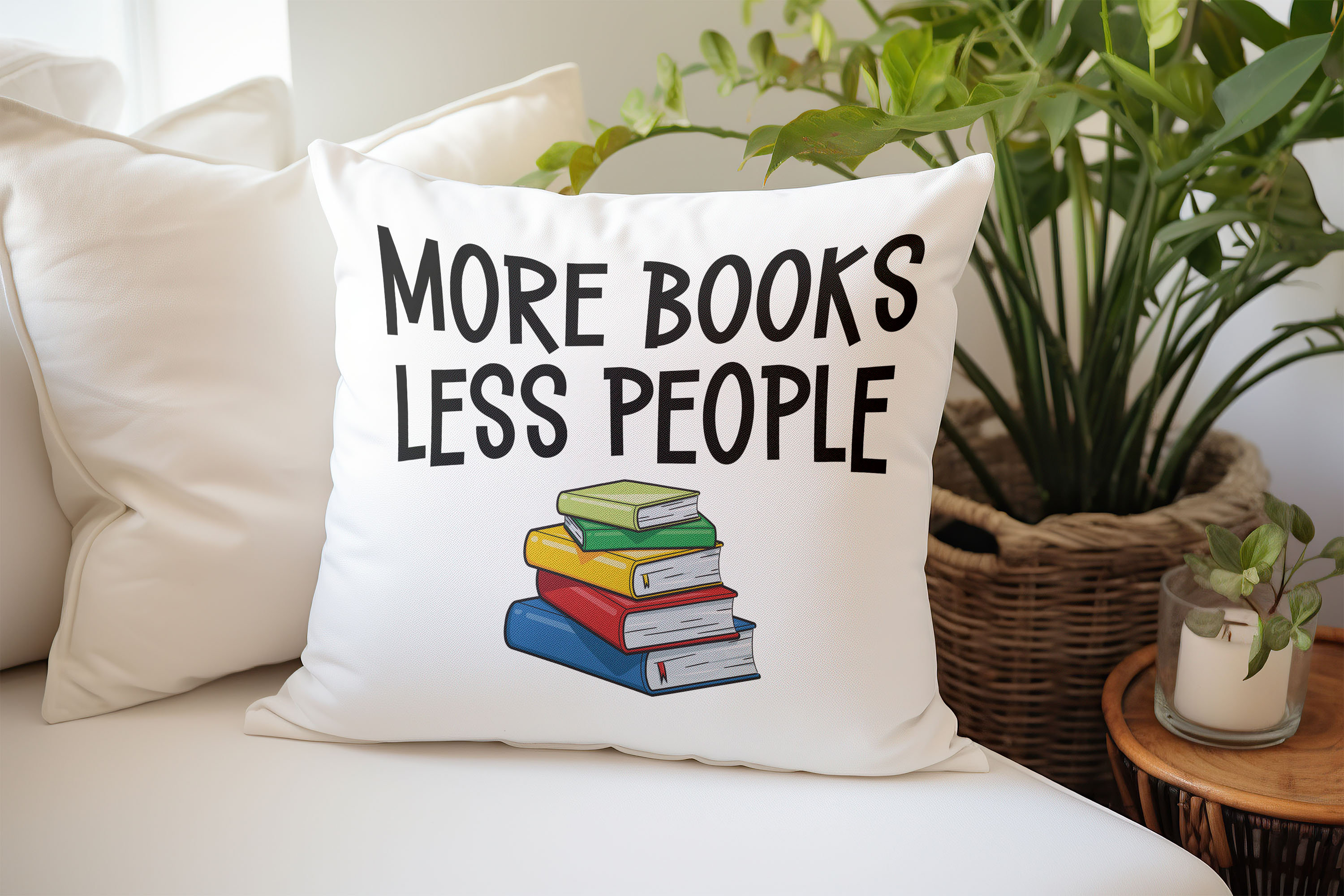 More Books Less People, PNG File, Book Quote, Book Lover, Reading ...
