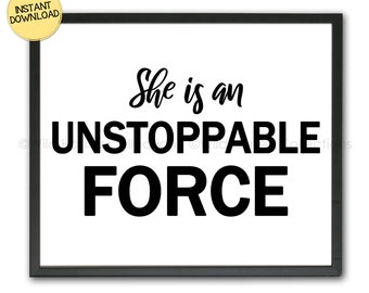 She is Unstoppable - Etsy