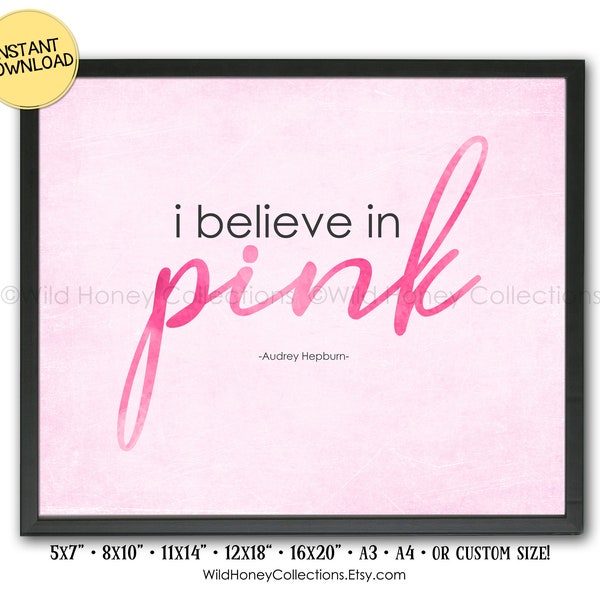 I Believe in Pink - Etsy