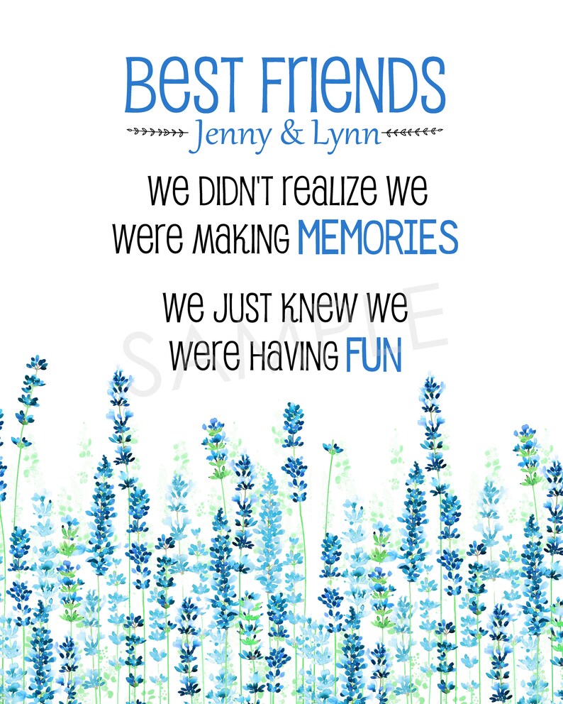 Best Friends Making Memories Friendship Quote Printable | Etsy