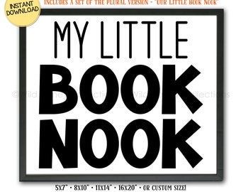Book Nook Printable - Etsy
