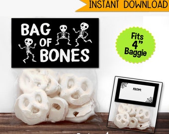 Halloween Bag of Bones - Etsy