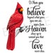 Cardinal Sign, Printable Decor, Sign From Heaven, Love Never Dies ...