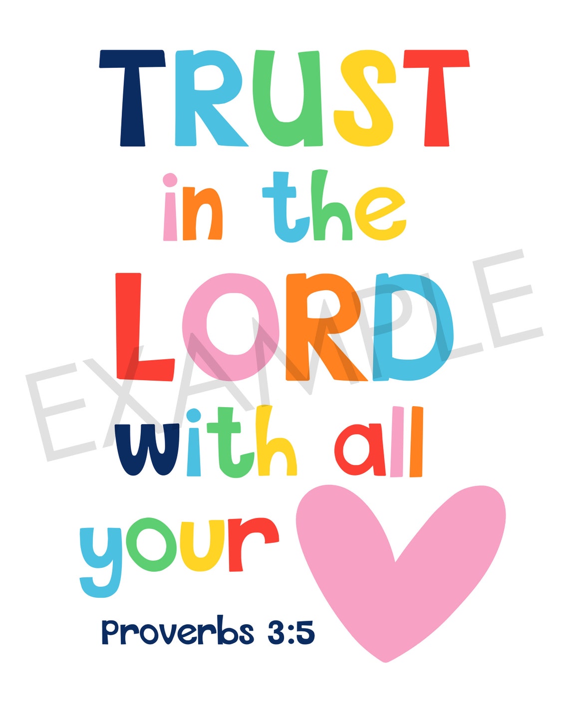 Christian Kids Room Inspirational Printable Wall Art Kids - Etsy