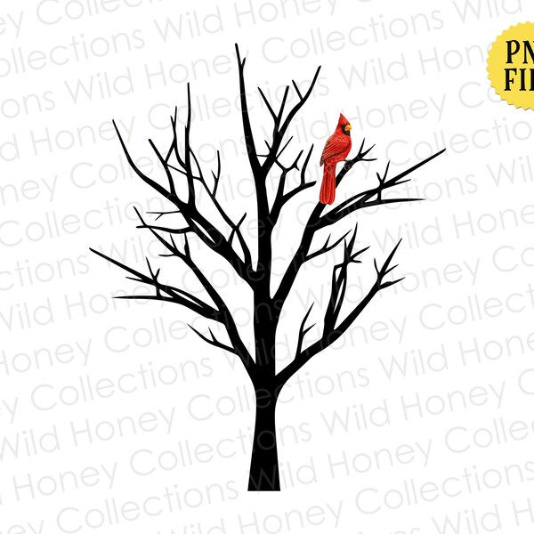 Red Birds in Tree - Etsy