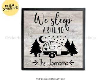 We Sleep Around Sign - Etsy