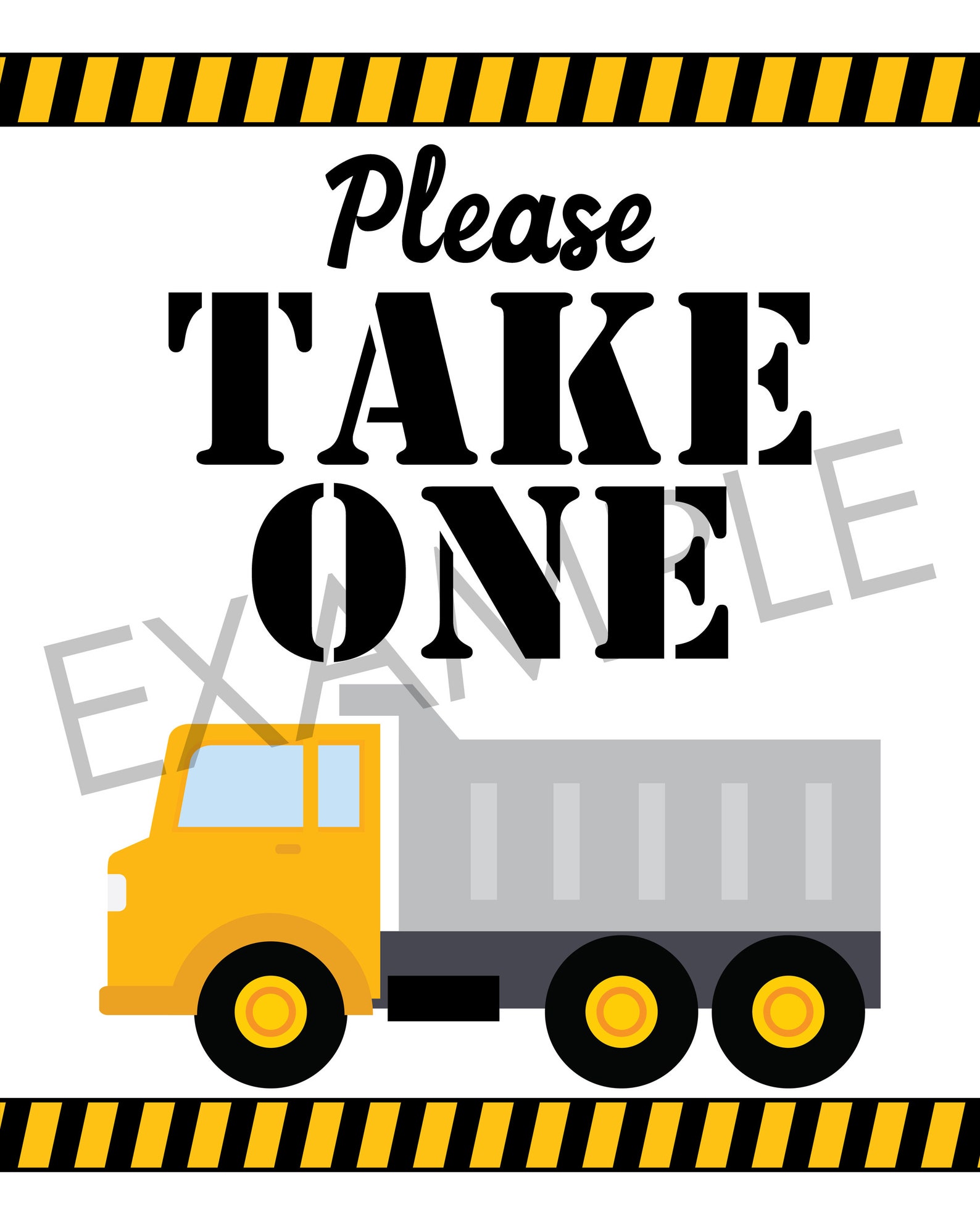 Printable Construction Signs Construction Birthday Party | Etsy