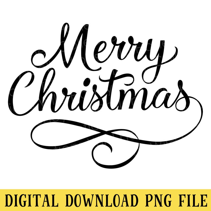 Merry Christmas Text - Etsy