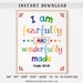 I Am Fearfully and Wonderfully Made , Psalm 139:14, Kid Room Printable ...