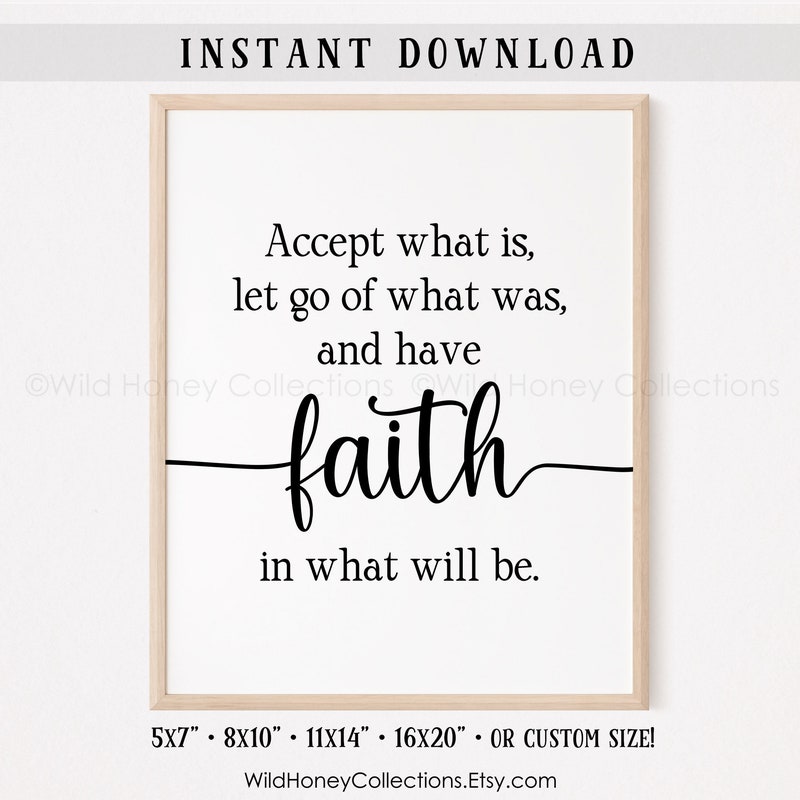 Accept What is Sign - Etsy