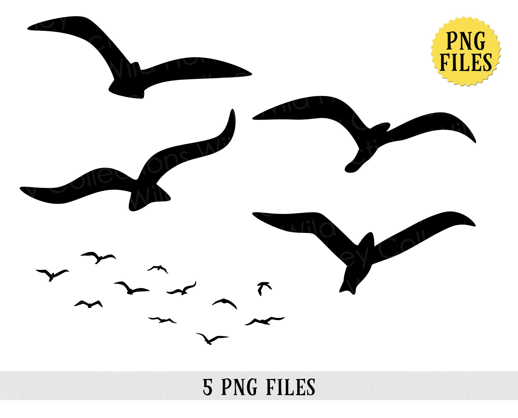 Seagull Silhouette Clip Art