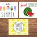 Printable Summer Decor, Hello Summer, Ice Cream, Popsicles, Sweet ...