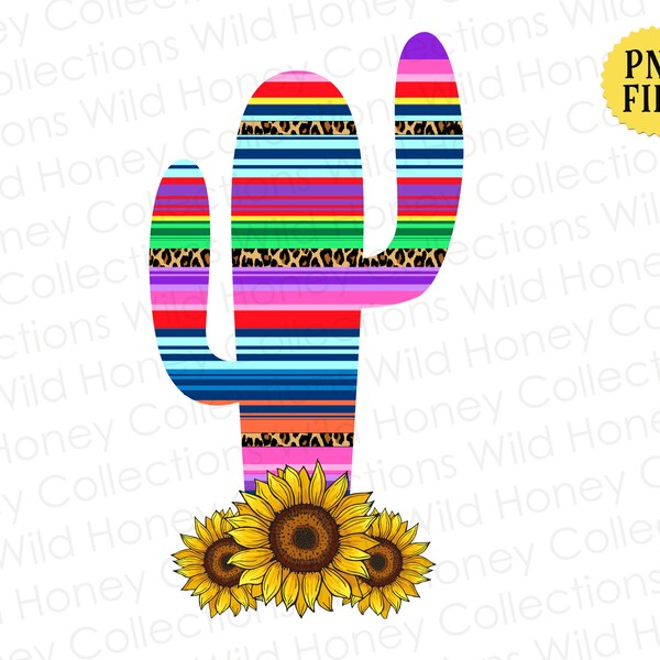 Serape Cactus Sublimation - Etsy