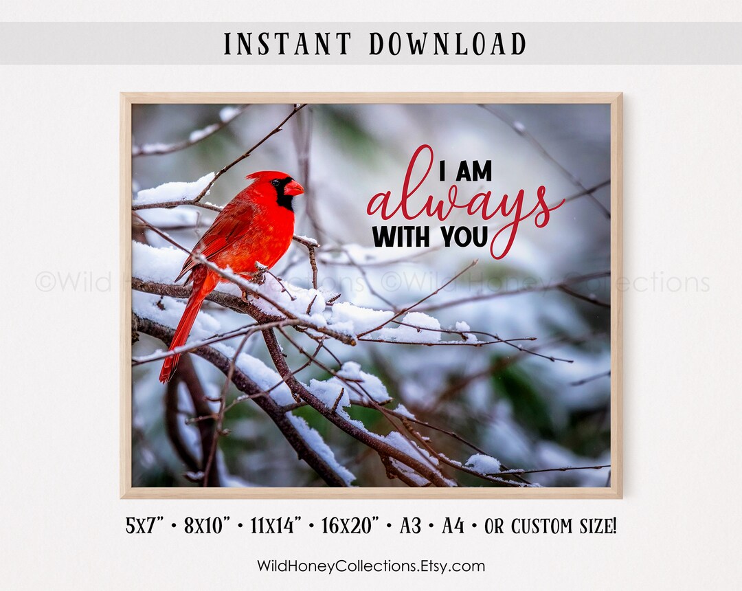Cardinals Appear When Angels Are Near, Printable Wall Art, Cardinal ...