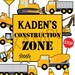 Construction Zone Sign Printable Kids Room Wall Art - Etsy