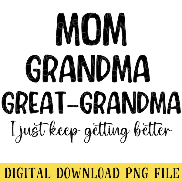 Mom, Grandma, Great Grandma - Etsy