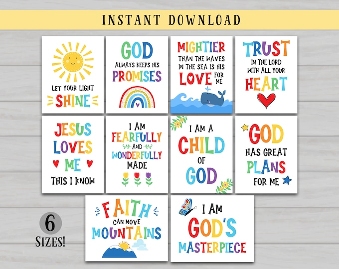 26 Printable Bible Alphabet Posters. Preschool-kindergarten Phonics ...