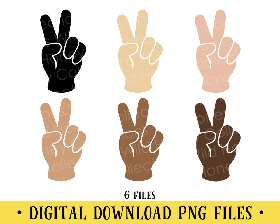Peace Zeichen Hände, PNG Dateien, DIGITAL DOWNLOAD - Etsy.de