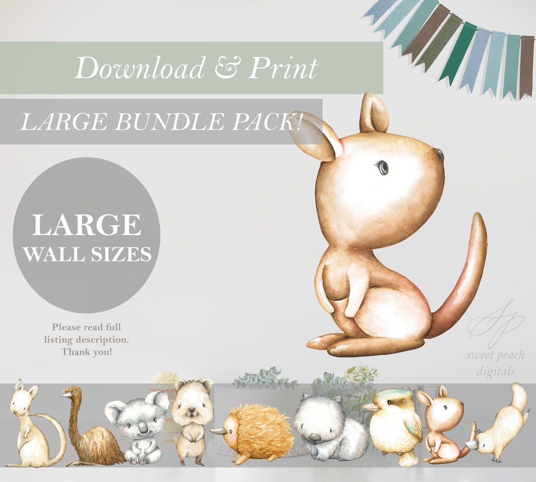 Wall Size Australian Cut Out Backdrop Printable Large Stand up Aussie ...