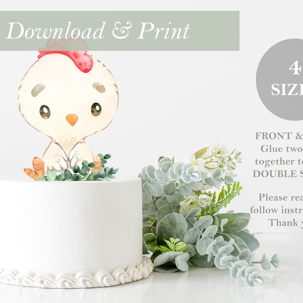 Rooster Cake Topper - Etsy