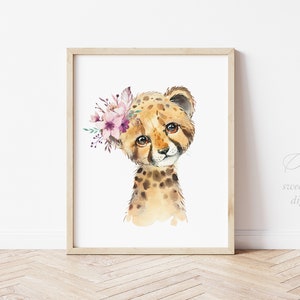 Boho Safari Set Nursery Decor Wall Art Printable Digital Print Lion ...