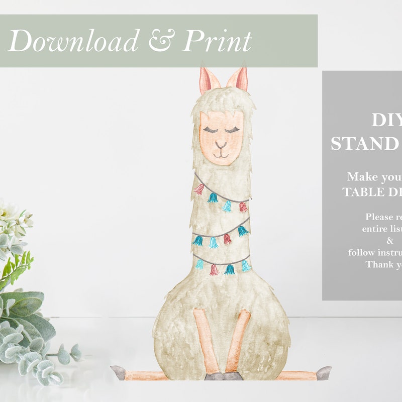 Llama Table Decor - Etsy