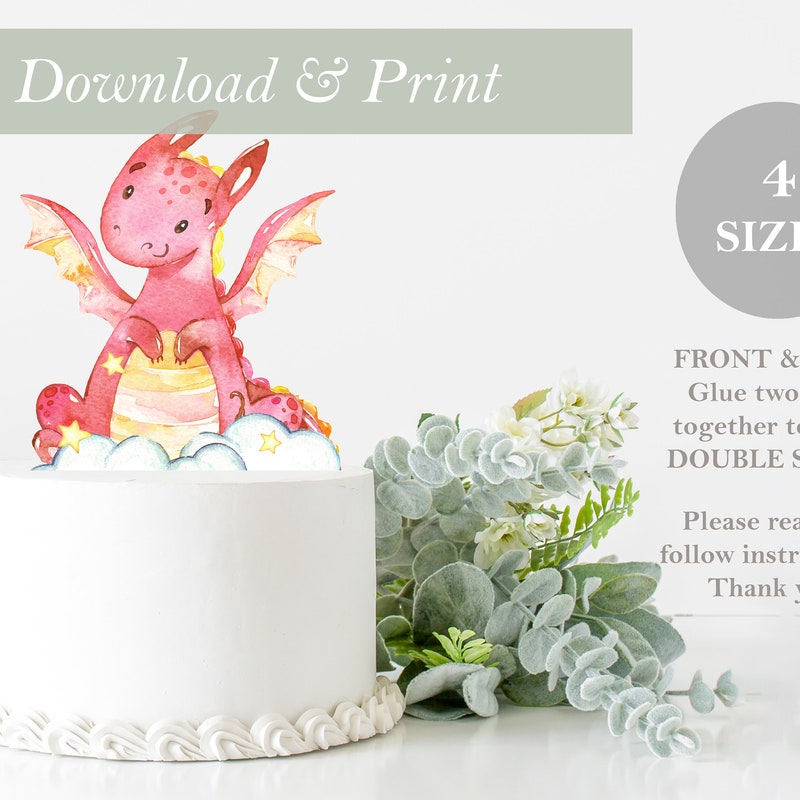 Dragon Cake Topper - Etsy