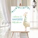 Llama Welcome Alpaca Sign Baby Shower Boy Girl Editable Template ...