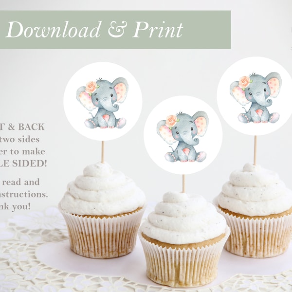 Elephant Cake Topper - Etsy