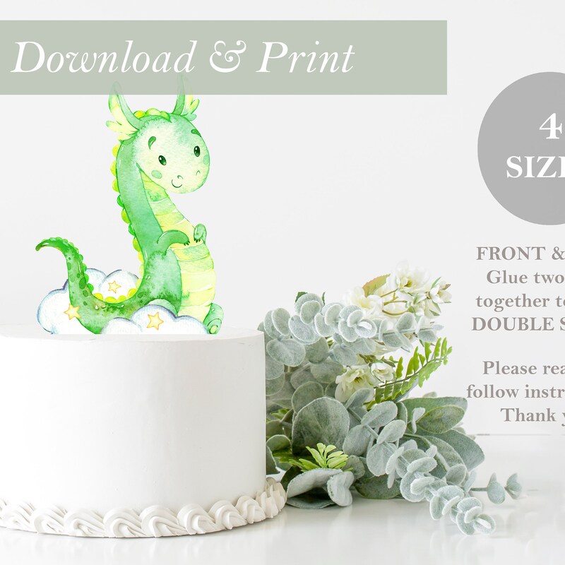 Dragon Cake Topper - Etsy