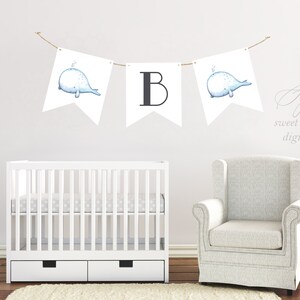 Whale Banner Large Bundle Ocean Under the Sea Party Baby Shower ...