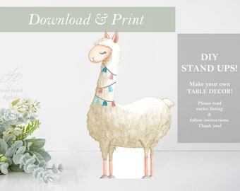 Llama Table Decor | Etsy