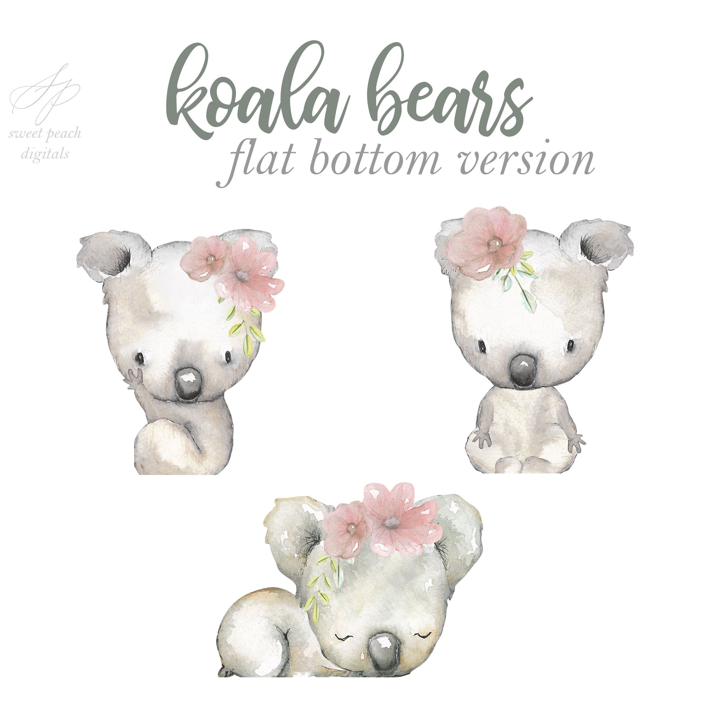 LARGE Koala Bear Baby Shower Decor Cut Out Printable Stand up ...