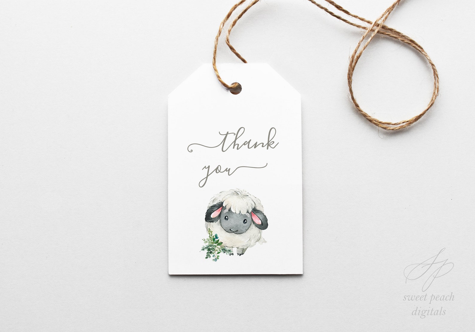 Farm Lamb Sheep Gift Tags Favor Tag Baby Shower Birthday | Etsy