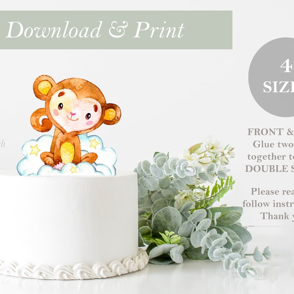 Monkey Cut Out - Etsy