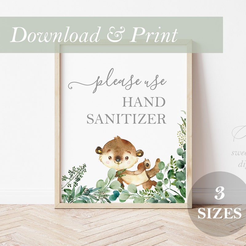 Sanitize Sign - Etsy