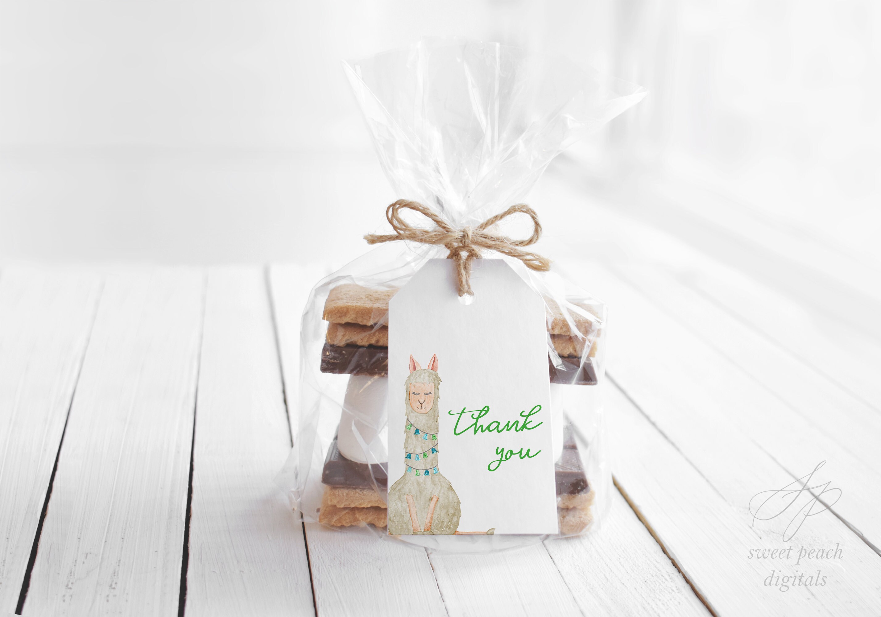 Llama Gift Tags Favor Tag Alpaca Baby Shower Birthday Digital - Etsy