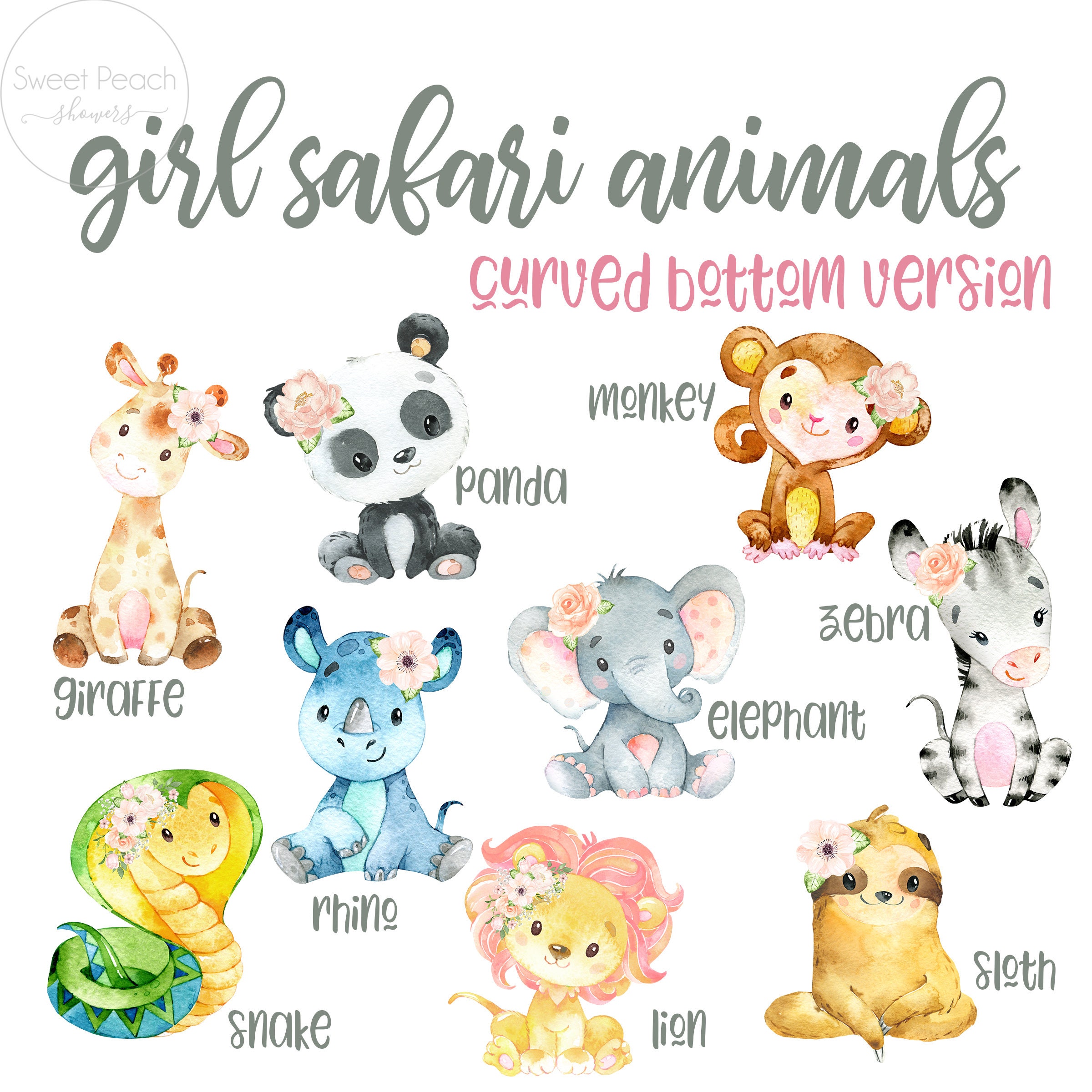 Wall Size Safari Cut Out Backdrop Printable Large Stand up - Etsy