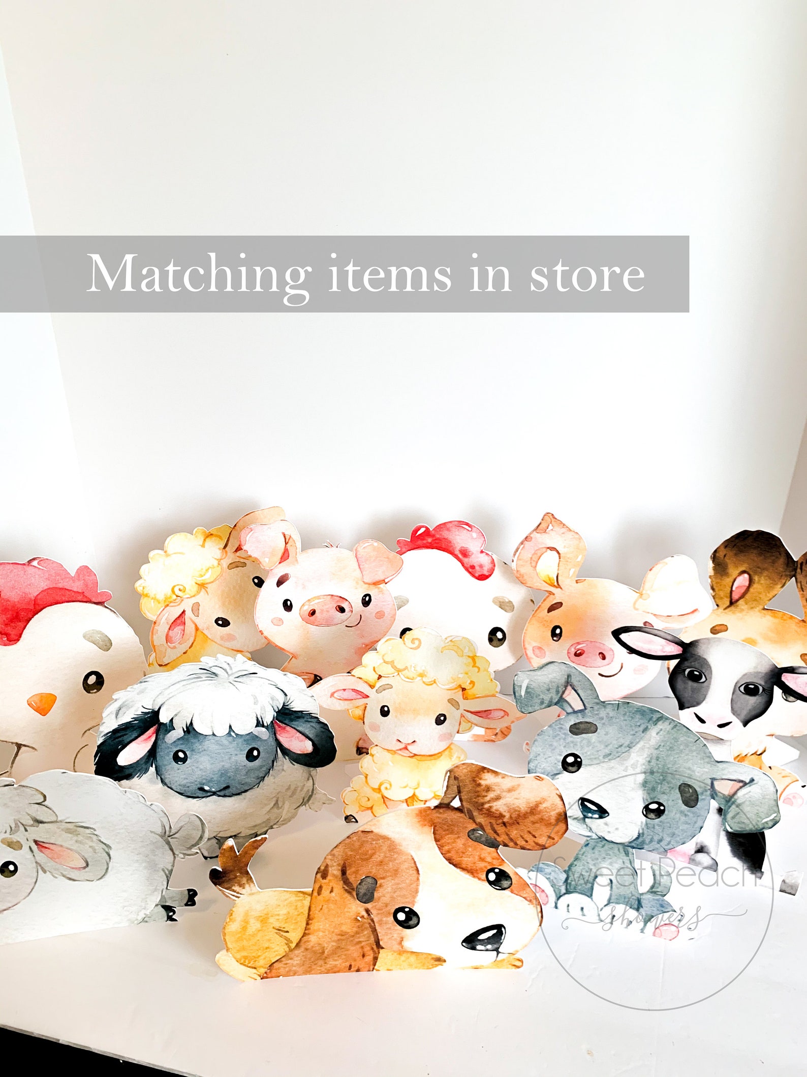 Sheep Lamb Farm Centerpiece Cut Out Printable Stand up Barn Yard Boy ...