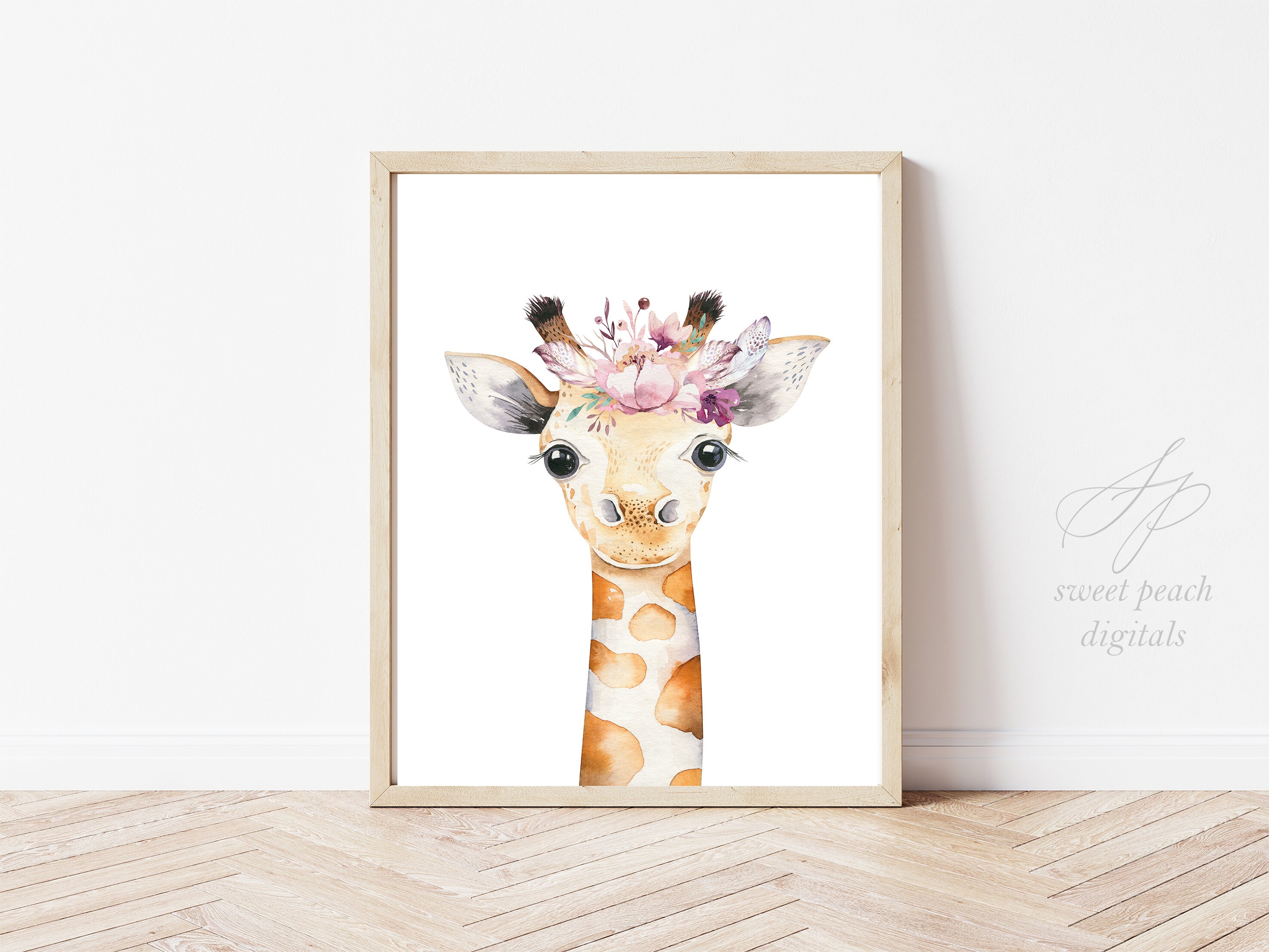 Boho Safari Set Nursery Decor Wall Art Printable Digital Print | Etsy