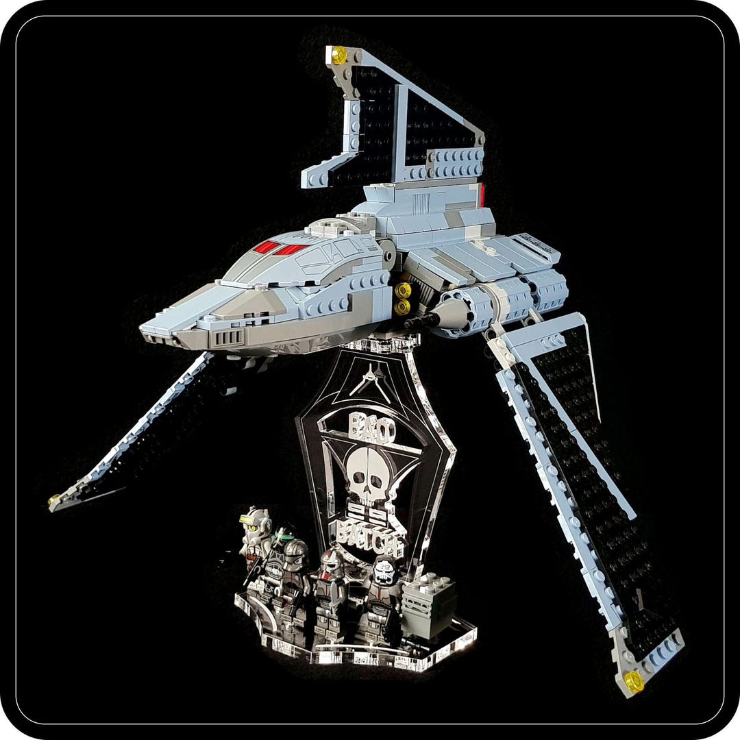Display Stand 3D-ENGV Angled for Lego 75314 the Bad Batch + Minifigures ...