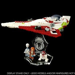 Display Stand Angled for Lego 75333 Obi Wan's Starfighter Minifigures ...