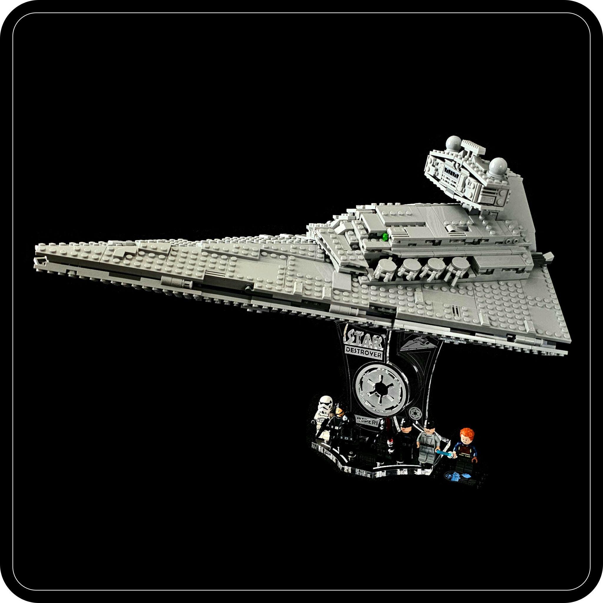 Display Stand 3D Angled +slots for Lego 75394 - Imperial Star Destroyer ...