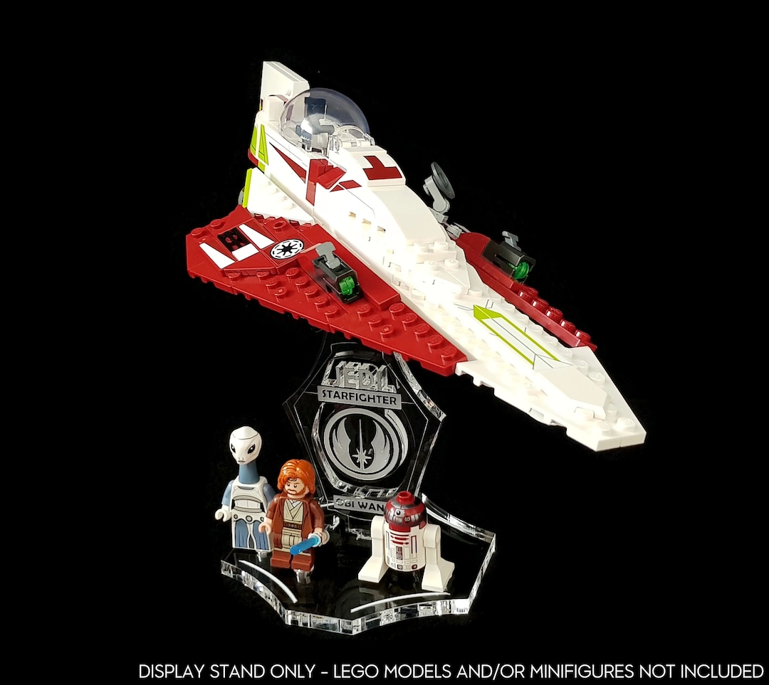 Display Stand Angled for Lego 75333 Obi Wan's Starfighter Minifigures ...