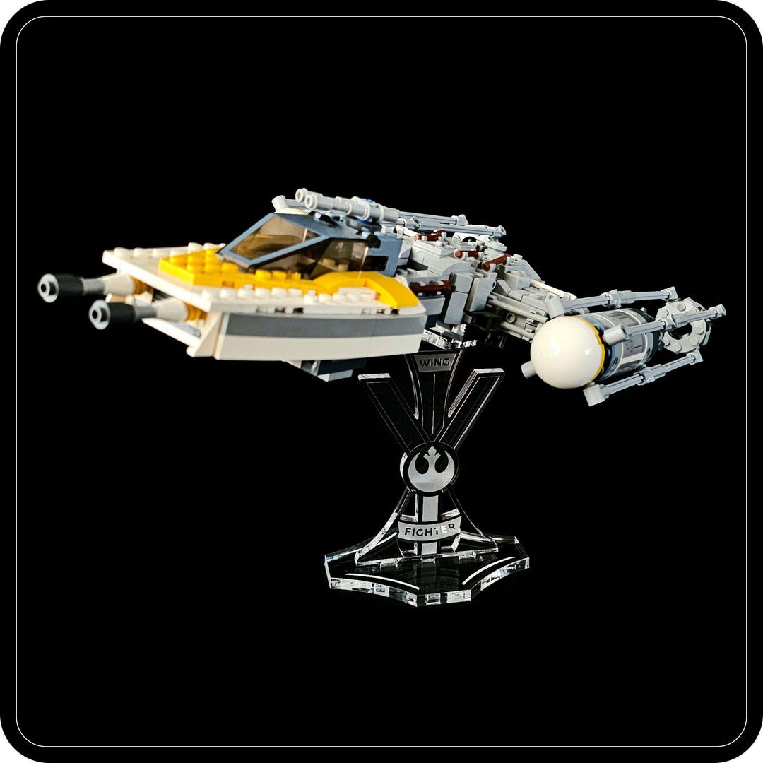 Display Stand Angled for Lego 75249 -75172 -7658 -9495 Y-wing ...