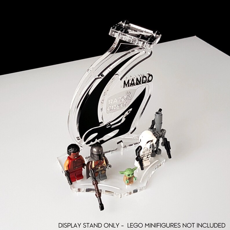 Display Stand 3D-BK Angled Minifigures Slots for Lego 75292 - Etsy